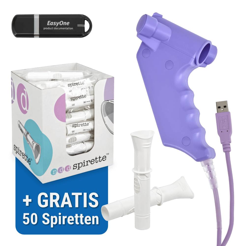 Spirometer Easy on-PC | inkl. 50 Spiretten gratis bei medplus