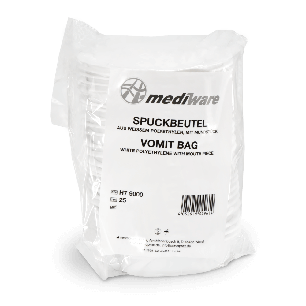 mediware Spuckbeutel / Auffangbeutel, 25 Stück | medplus