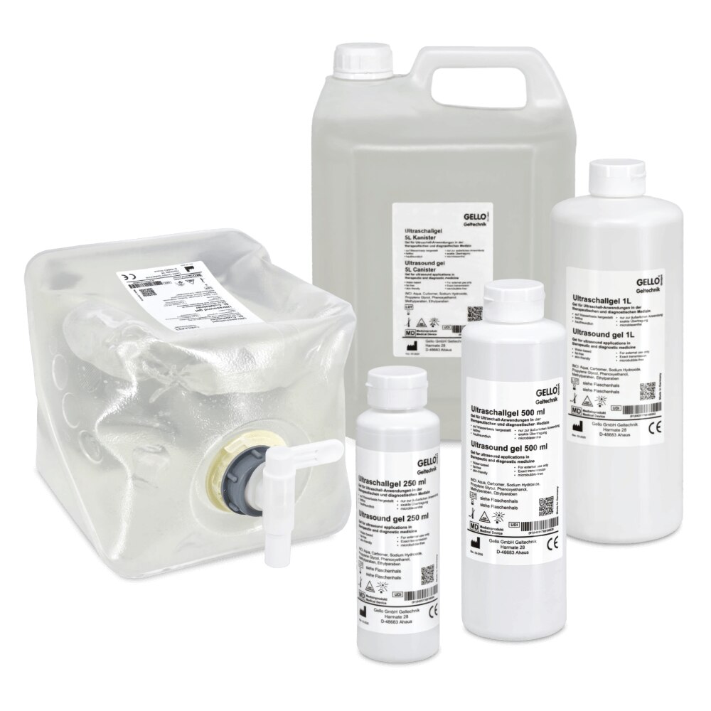 Gello Ultraschallgel günstig kaufen | 250 ml bis 5 Liter