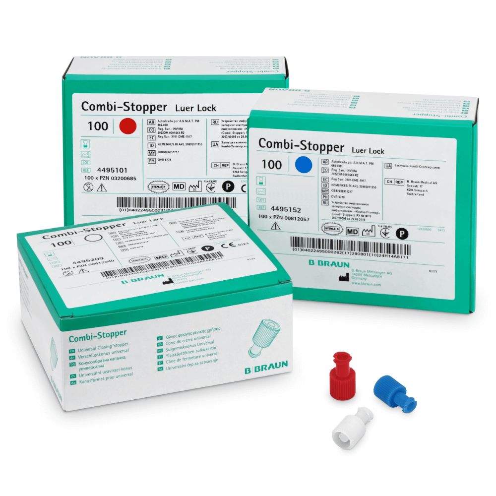 B. Braun Combi-Stopper Verschlusskonen Luer-Lock, 100 Stück