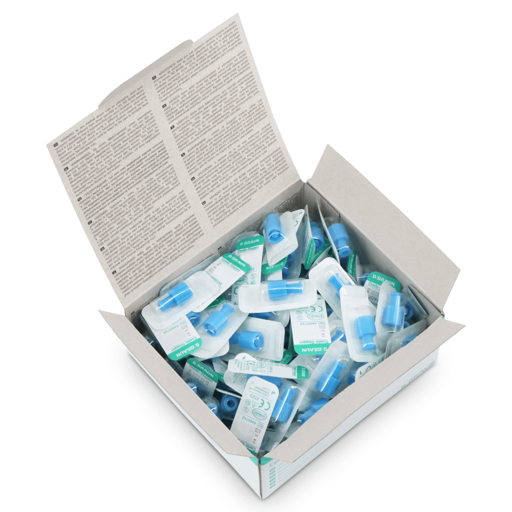 B. Braun Combi-Stopper Verschlusskonen | 100 Stk, versch. Farben