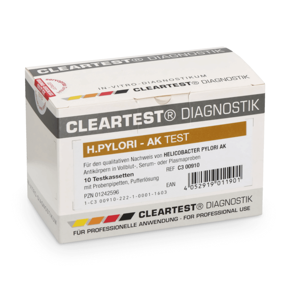 Cleartest Helicobacter Pylori AK Schnelltest | 10/20 Stück