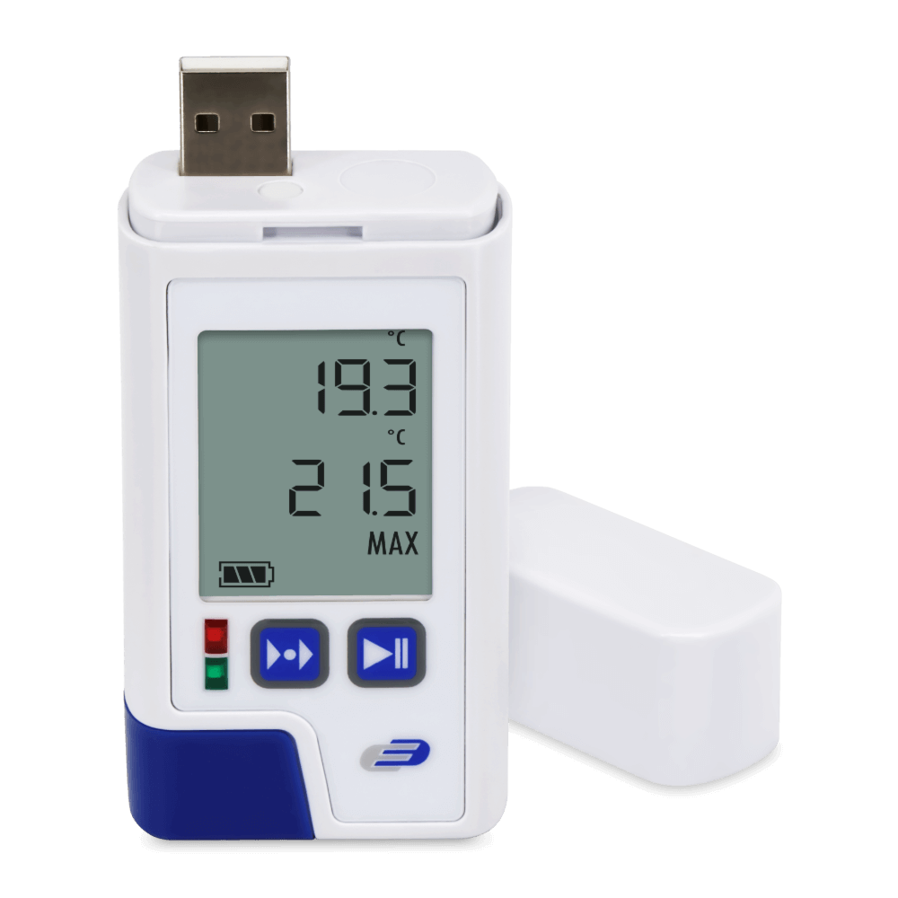 LOG200 Temperatur-Datenlogger im PDF Format | mit Display