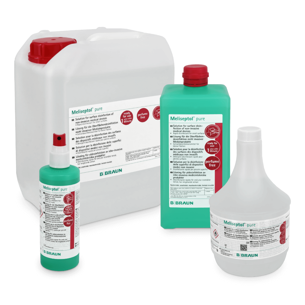 Meliseptol pure Flächendesinfektion | 250 ml, 1 Liter, 5 Liter
